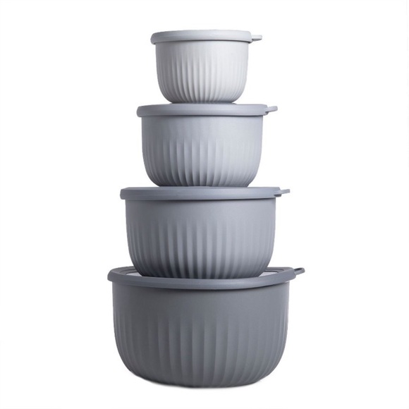 cook with color | Kitchen | Cook With Color Gray 8 Piece Nesting Bowl ...